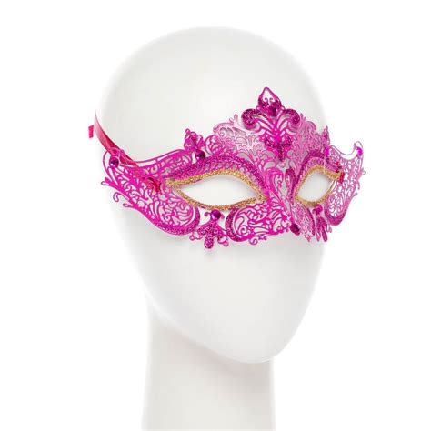 Pink Glitter Mask Party Delights