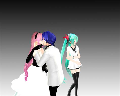 Luka X Kaito And Miku Jealous By Vocagumimegpoid On Deviantart