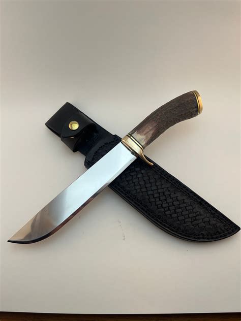 skala custom knives helle blade elk antler handle 119