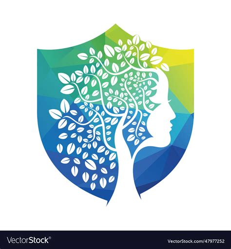 Woman Tree Template Design Royalty Free Vector Image