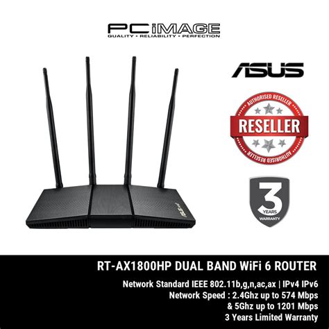 Asus Rt Ax Hp Dual Band Smart Wifi Router Pc Image Malaysia