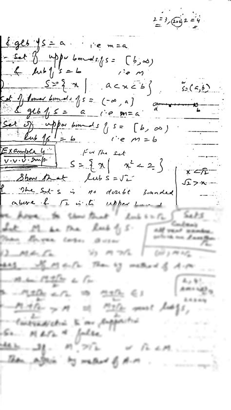 SOLUTION Lower And Upper Bounds Of A Set With Example BSc Calculus Studypool
