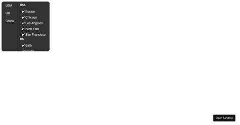 React Group Select Codesandbox