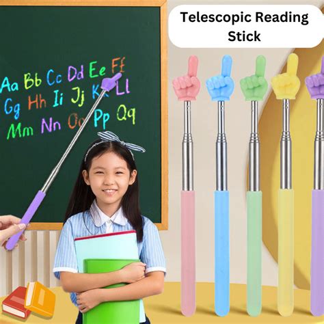 Telescopic Teachers Pointer Rod Finger Design Stick Extendable Finger