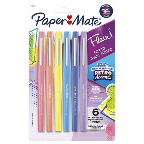 Paper Mate Flair Felt Tip Pens Medium Point 07mm Special Edition