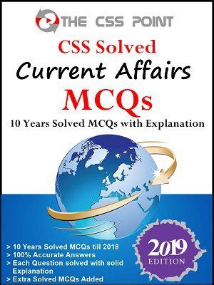 CSS Solved Current Affairs MCQs 2019 Edition CSS Books Point