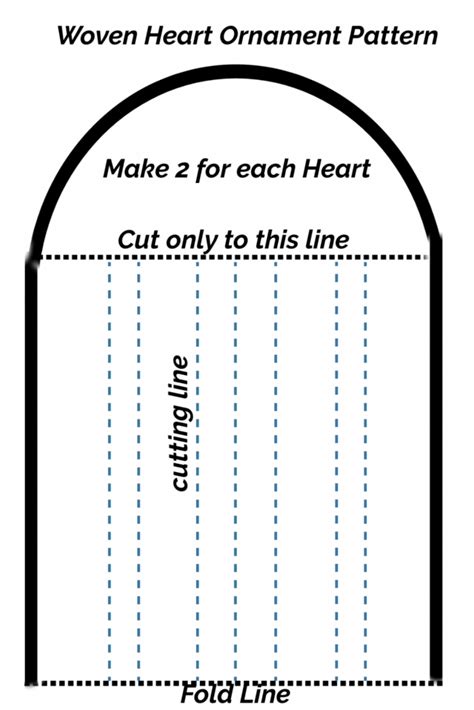 Paper Woven Heart Template