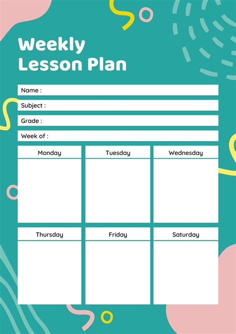 Page 3 Lesson Plan Templates You Can Customize For Free Canva Artofit