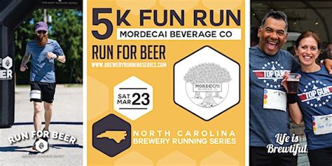 5k Beer Run X Mordecai Beverage Co 2024 Nc Brewery Running Series
