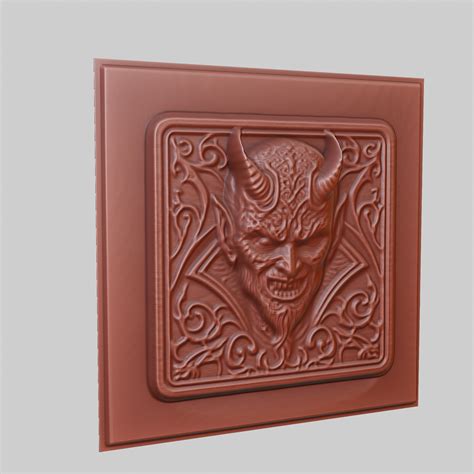 3d File Devil Demon For Cnc Router Laser And 3d Printer 😈 ・model To Download And 3d Print・cults