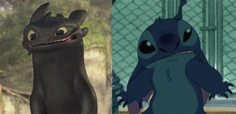 Toothless And Stitch Comparison
