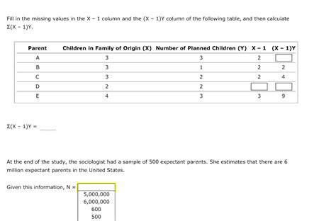 solved fill in the missing values in the x 1 column and