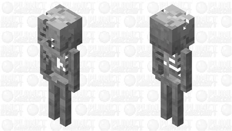 Cracked Skeleton Minecraft Mob Skin