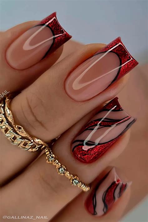 The Best Red And Black Nails To Try In 2023 Stylish Belles Red