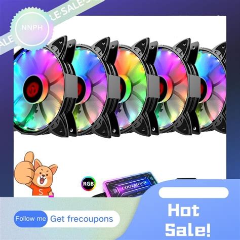 Hupo เคสคอมพิวเตอร ์ Pc พัดลมระบายความร ้ อน Rgb ปรับ 120 มม เงียบ