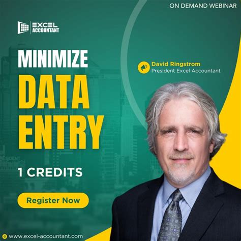 Excel Accountant On Linkedin Excelwebinar Dataentry Excelefficiency