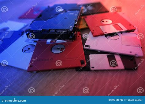 Vintage Retro Electronic Data Storage Devices From 80s 90s Cd Disk