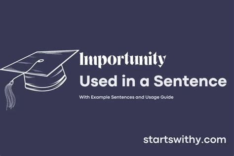 Importunity In A Sentence Examples 21 Ways To Use Importunity