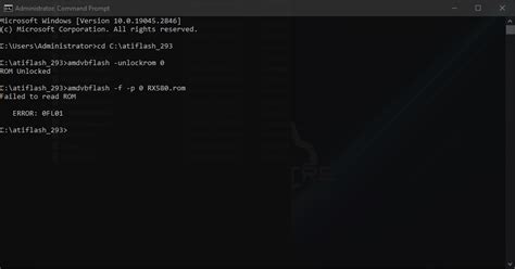 sapphire rx 580 nitro error 0fl01 failed to read rom techpowerup forums