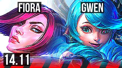 Fiora Vs Gwen Top 703 73 Winrate Godlike Br Grandmaster 14