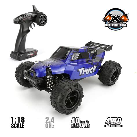 Buy FUNTECH RC Car Scale Remote Control Car Off Road WD Monster RC Truck Fast MPH