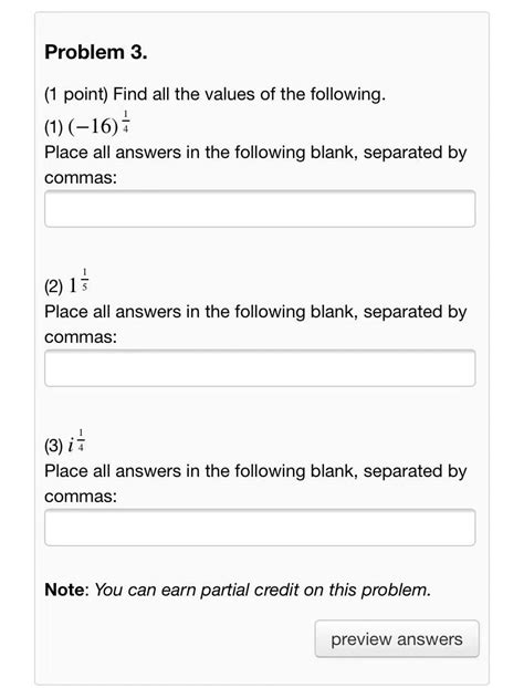Solved Problem Point Find All The Values Of The Chegg