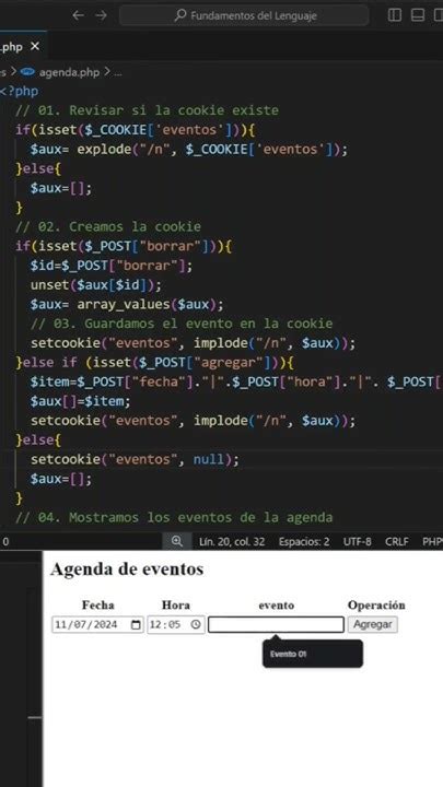 Registrar Eventos En La Agenda Php Coding Backend Desarrolloweb