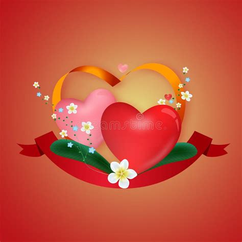 Hearts Flowers Symbol Love Stock Vector Illustration Of Pattern