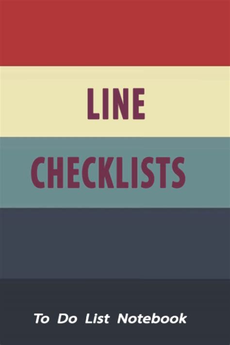 Buy Line Checklists To Do List To Do Check Lists For Daily And Weekly