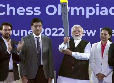 In Pics Pm Narendra Modi Launches Historic Torch Relay For 44th Chess