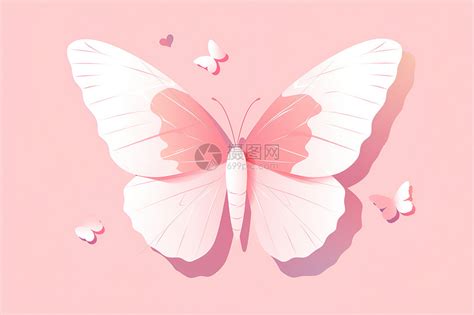 柔和色彩的蝴蝶插画图片下载 正版图片601406447 摄图网
