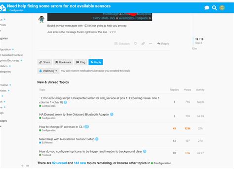 Need Help Fixing Some Errors For Not Available Sensors Configuration Home Assistant Community