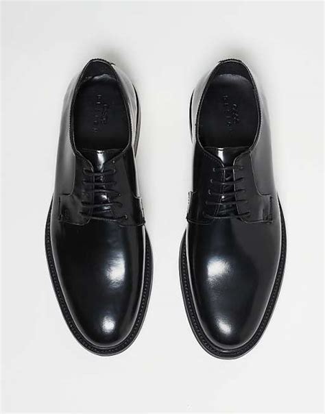 Asos Design Chaussures Derby à Lacets Noir Asos