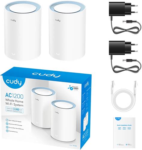 Cudy M1200 WiFi 5 Dual Band Mesh Fast Ethernet Wireless Router Mesh