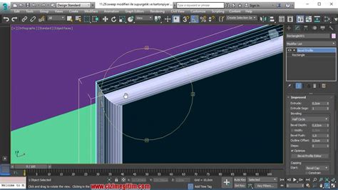 3ds Max 2017 Bevel Profile Youtube