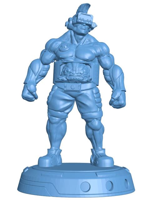 Stl File Cyberpunk Brain Controlled Mma Fighter 🧠 ・design To Download