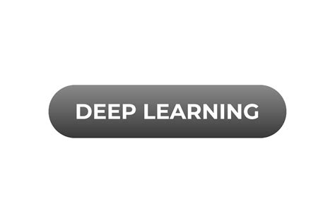 Deep Learning Button Speech Bubble Banner Label Deep Learning