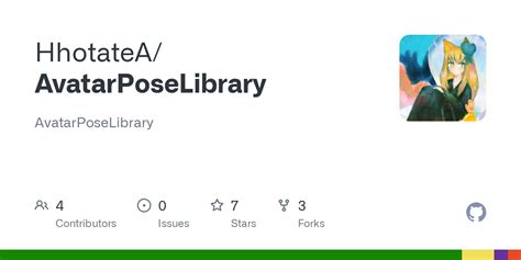 AvatarPoseLibrary README Md At Main HhotateA AvatarPoseLibrary GitHub