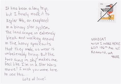 Wish I Were Here Postcard The Fifty Ninth Kepler 16b