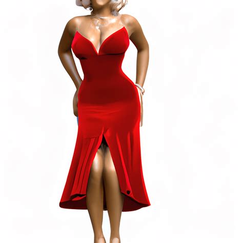 Marilyn Monroe In Red Dress · Creative Fabrica