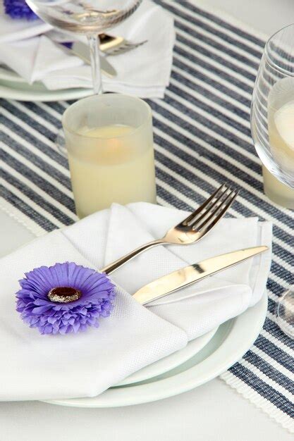 Premium Photo Table Arrangement In Restaurant