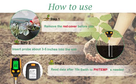 Justmetr Upgraded Soil PH Meter 4 In 1 Soil Tester Moisture Digital