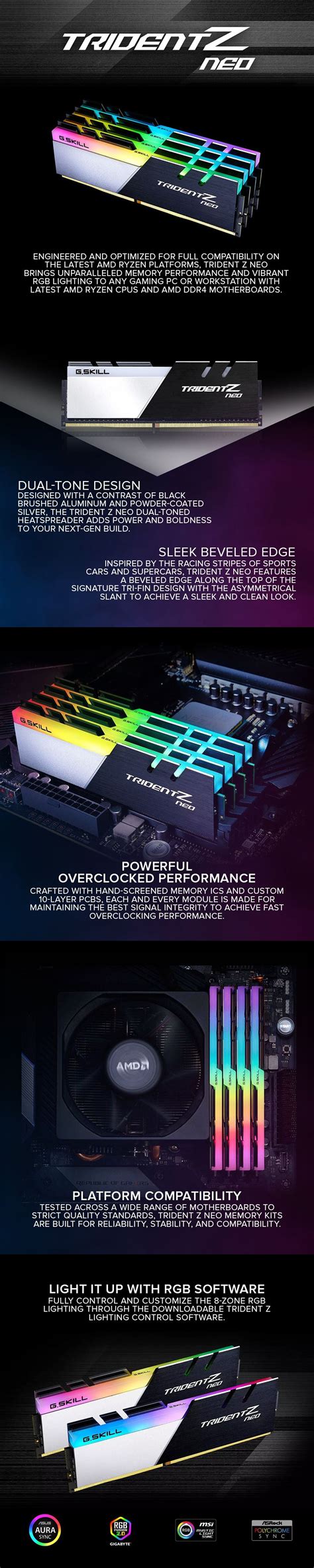 G Skill Trident Z Neo Rgb 8gbx2 16gb 3200mhz Ddr4 Pc Worth