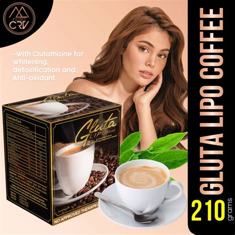 Original Gluta Lipo Coffee 10 Sachets Per Box 100 Effective For