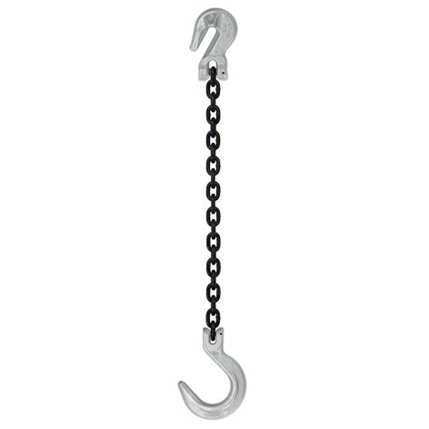 58 X 12 Domestic 1 Leg Chain Sling W Crosby Grab And Foundry Hooks