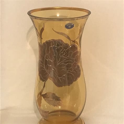 Bohemia Czech Crystal Vase Etsy