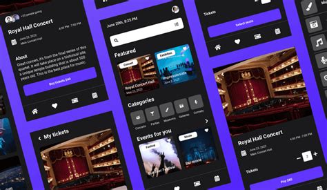 Event Booking App UI Design Template Uizard