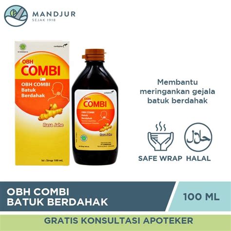Jual OBH Combi Batuk Berdahak Jahe 100 ML Sirup Obat Batuk Berdahak