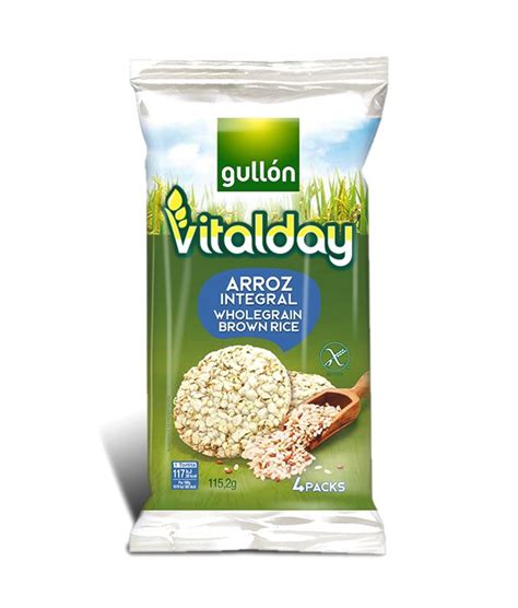 Gullón Tortitas Arroz Integral Vitalday sin gluten Anturios