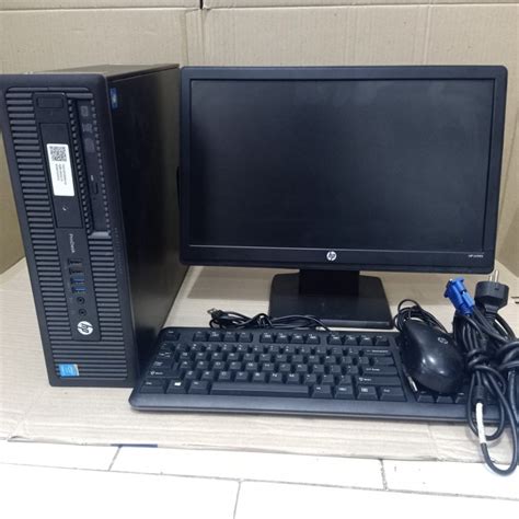 Jual Cpu Hp Prodesk Core I Ram Gb Hdd Gb Lcd Hp Inch Wide